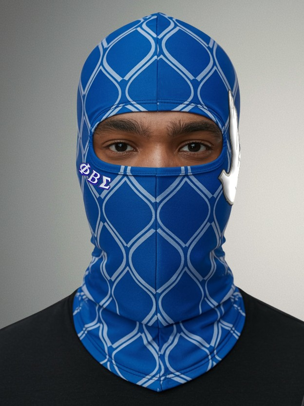 Phi Beta Sigma Dove Diamond-Chain Balaclava - Divine Nine Designs
